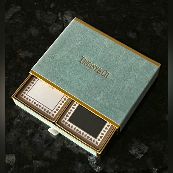 Tiffany & Co. | Games | Vintage Tiffany Co Playing Cards Set Black ...